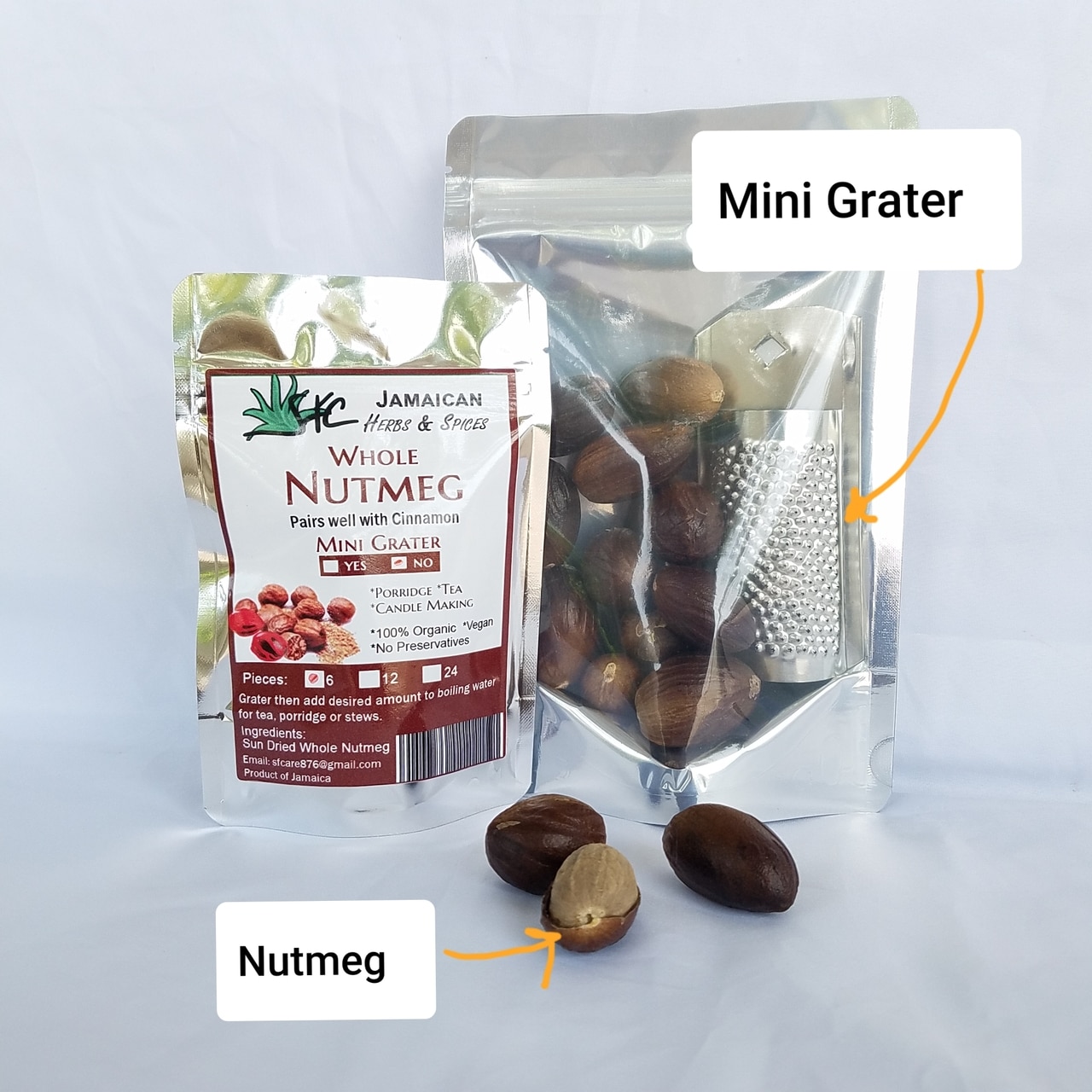 Nutmeg & grater - JamFields Trading